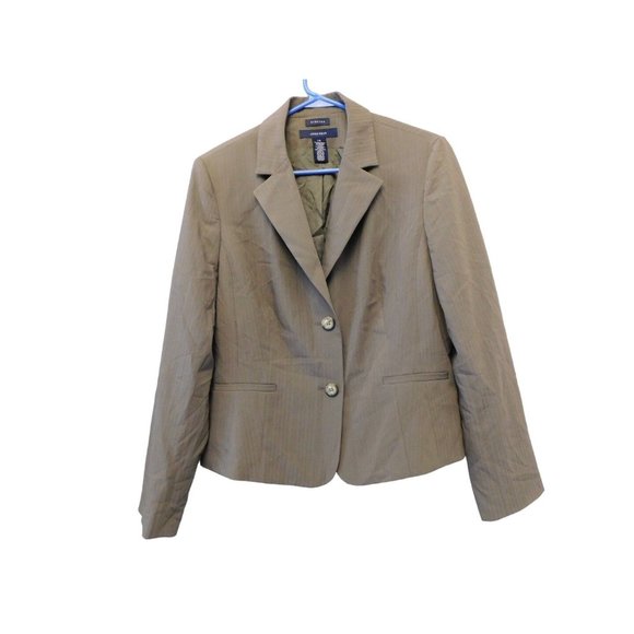 Jones Wear | Jackets & Coats | Nwt Size 4 Jones Wear Womens Tan Blazer ...